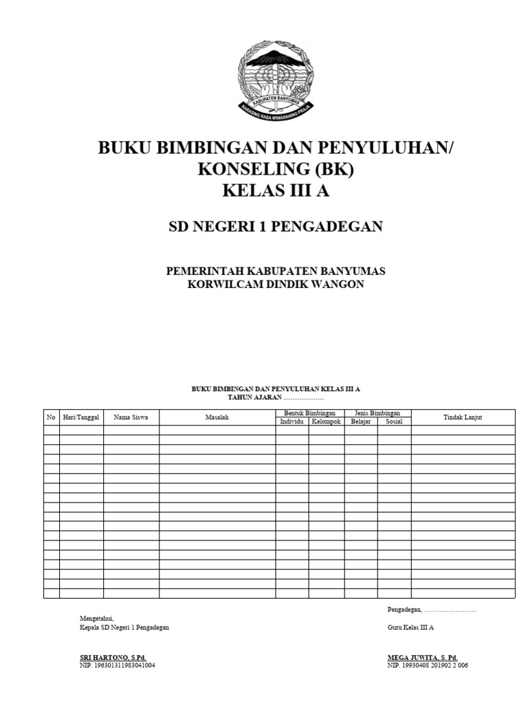 Buku BK Kelas III SD Negeri 1 | PDF | Kesehatan Holistik