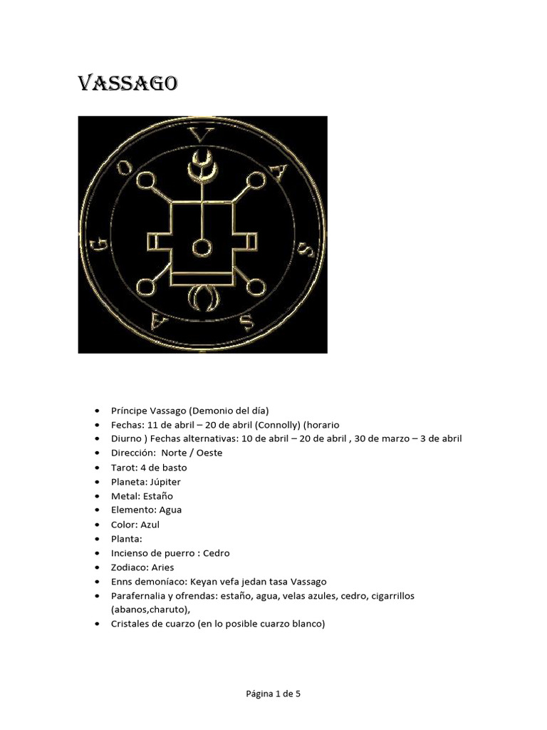 Ritual de Iniciación con Vassago | PDF | Vela