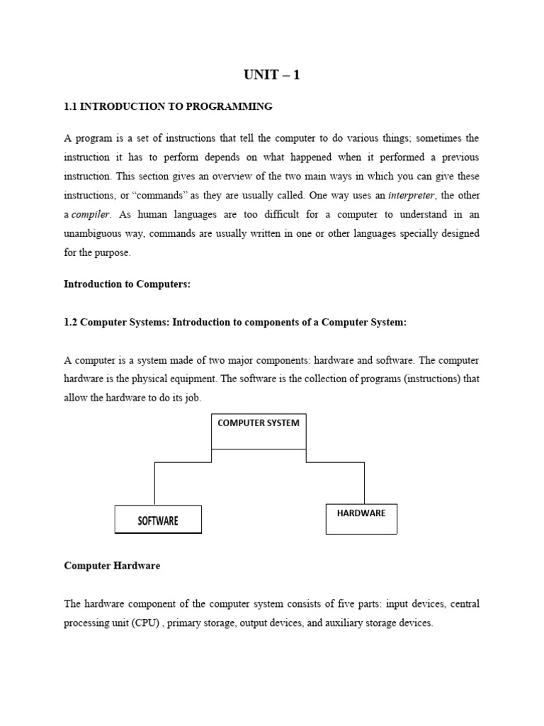 Unit-1 PPS | PDF | Computer Data Storage | Random Access Memory Unit-1 PPS | PDF | Computer Data Storage | Random Access Memory