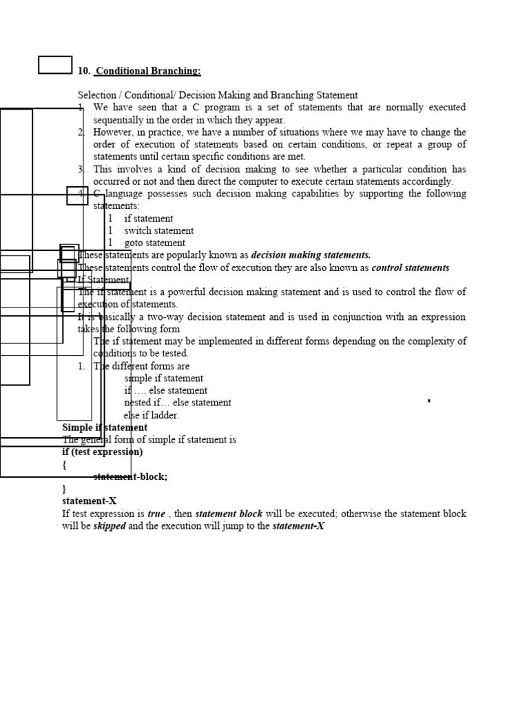 Unit1-Conditional Branching | PDF