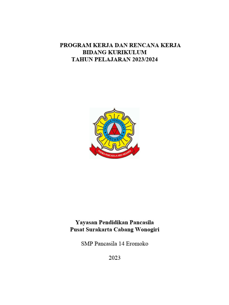 PROKER KURIKULUM SMP Ok | PDF