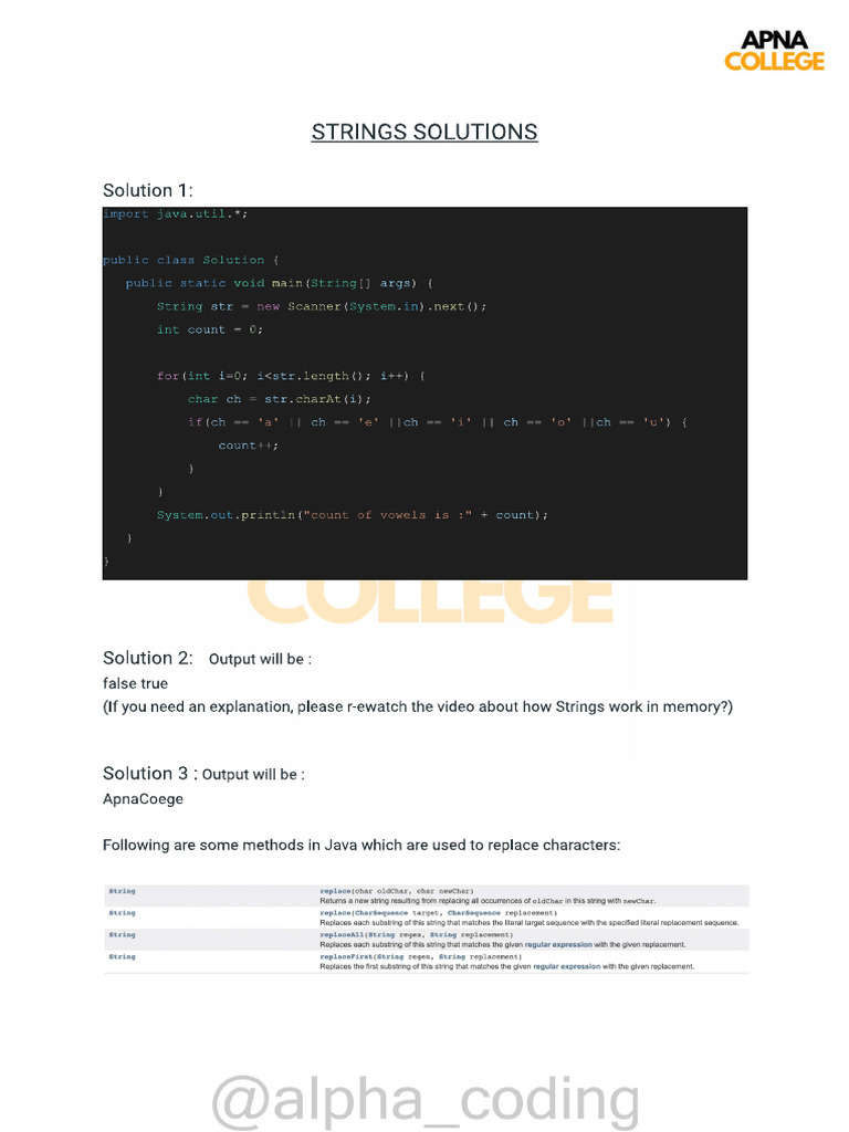 String Solution | PDF