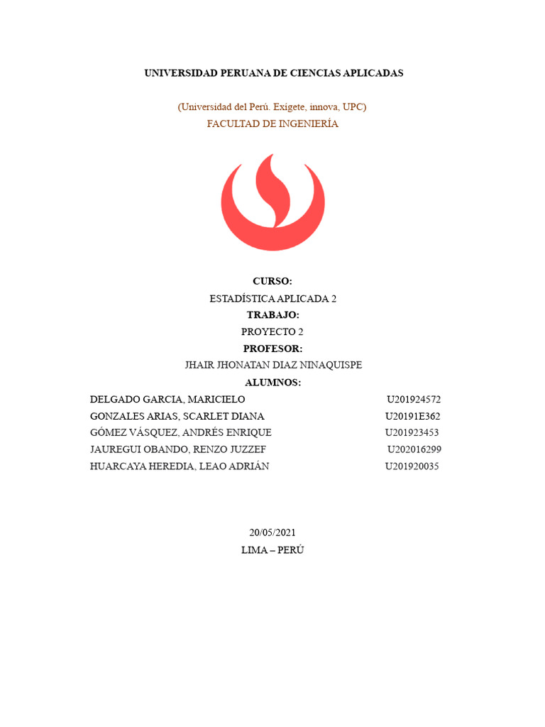 Proyecto 2 Ma145 zn41 Grupo 02 Informe Proyecto 2 2021 2 - Compress | PDF