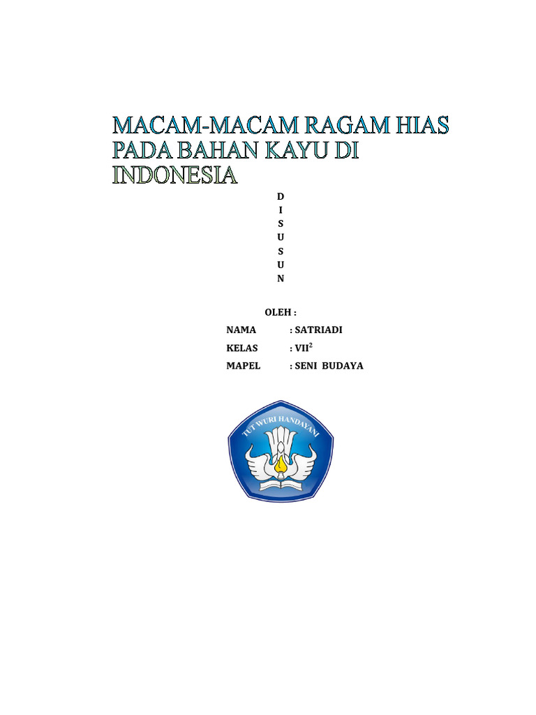 Macam - Macam Ragam Hias Pada Bahan Kayu Di Indonesia | PDF | Seni ...