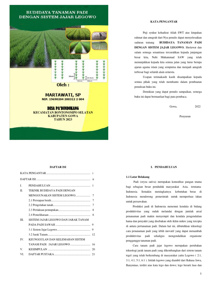 Budidaya Padi dengan Jajar Legowo 5:1 | PDF