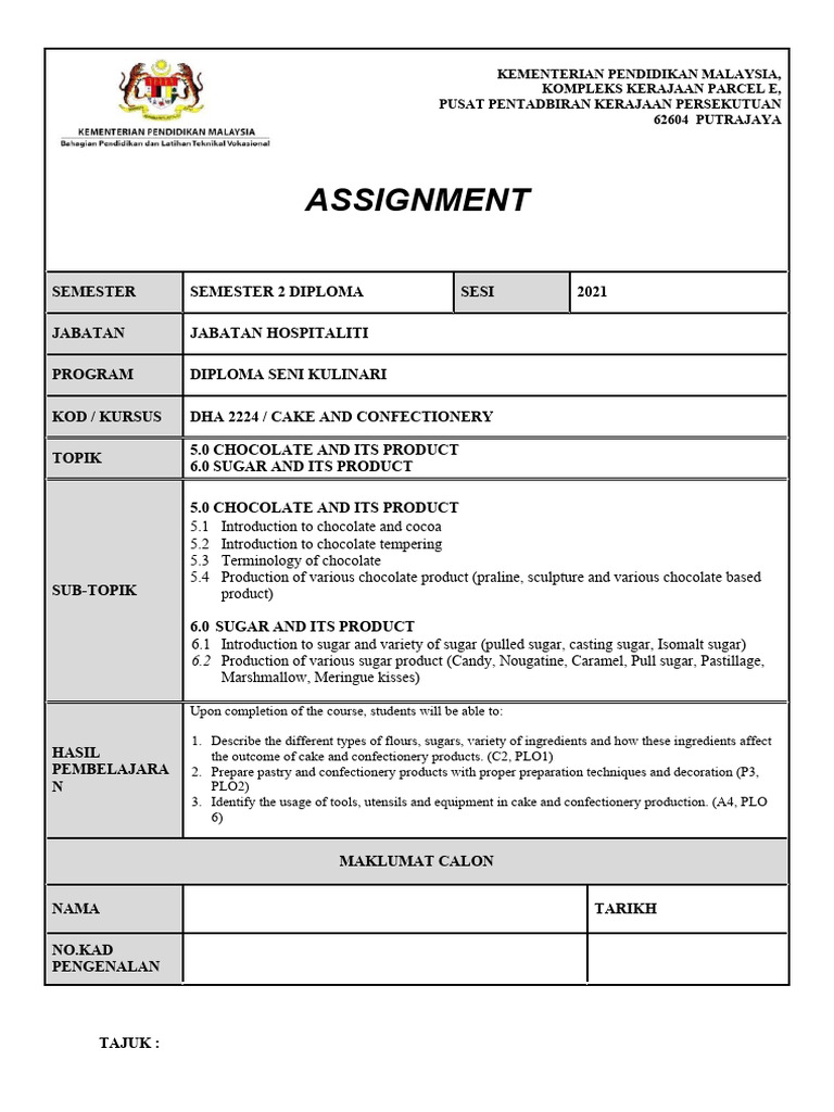 Assign - 1 Cake | PDF