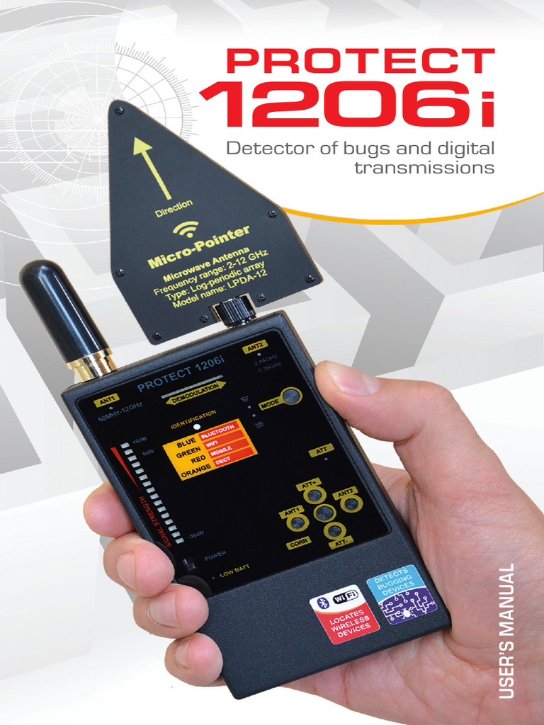 Protect: Detector of Bugs and Digital Transmissions | PDF | Wi Fi | Ultra High Frequency