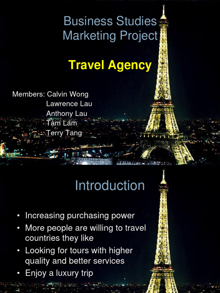 Biz Project - Travel Agency | PDF | Brand | Economies