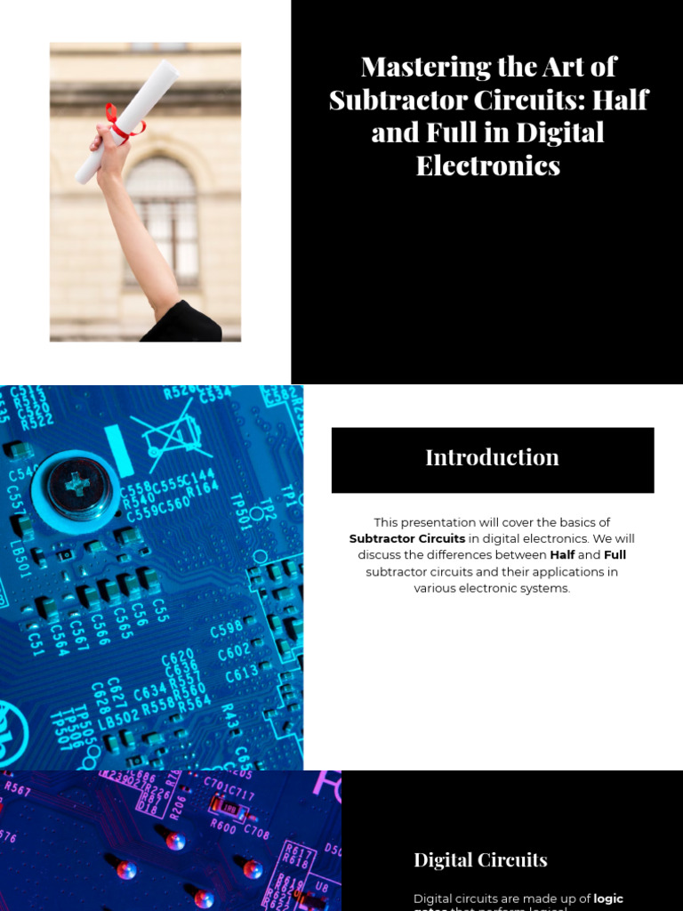Wepik Mastering The Art of Subtractor Circuits Half and Full in Digital ...