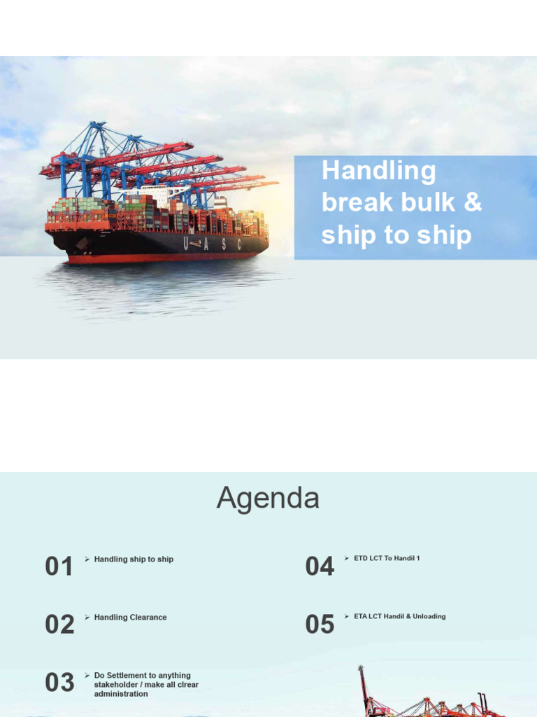 Break Bulk & Ship-to-Ship Handling Guide | PDF