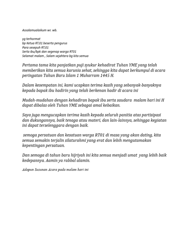 Assalamualaikum WR | PDF