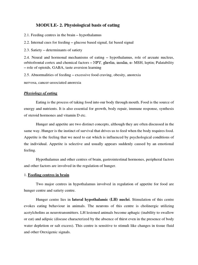 Psychology of Eating | PDF