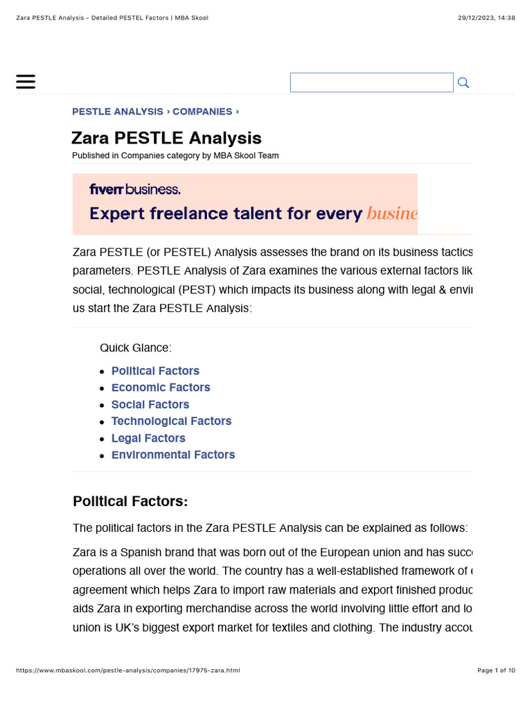 Zara P | PDF | Brand | Labour Economics