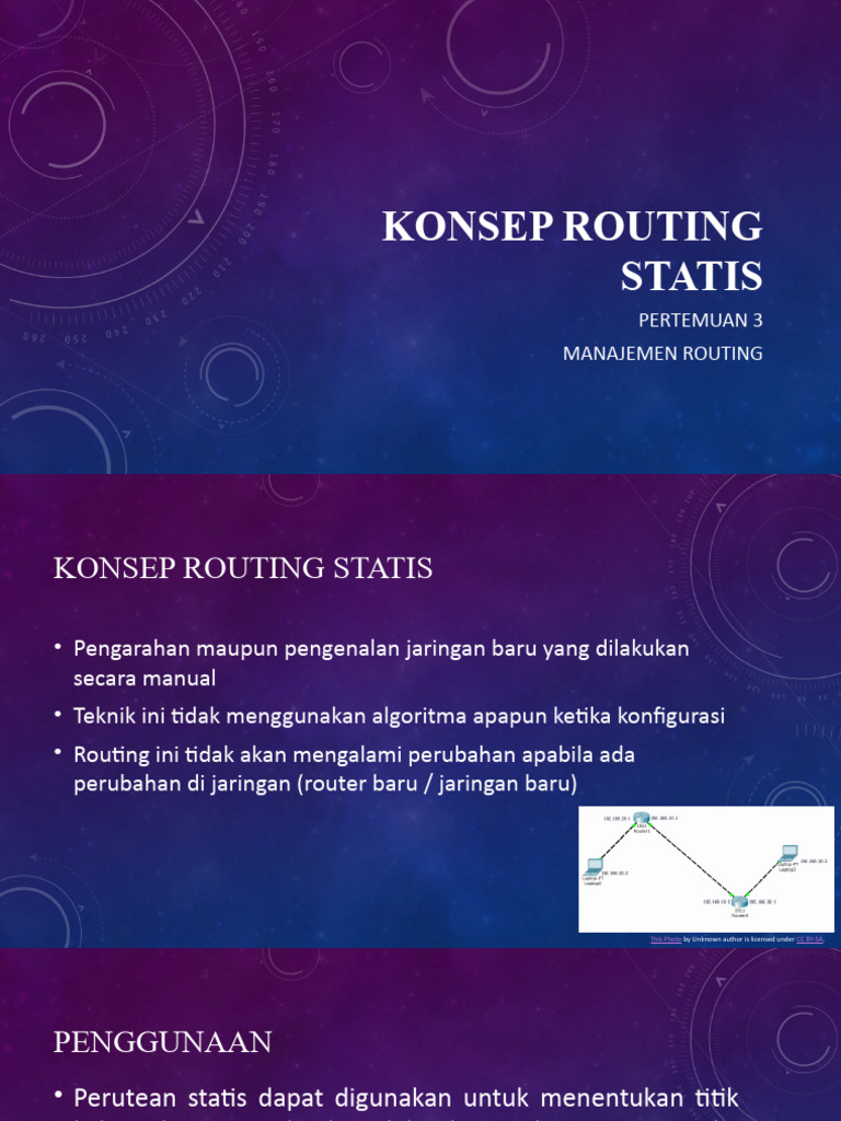 Pertemuan 3-Konsep Routing Statis | PDF