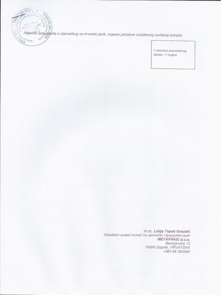 1 Izjava o Sukladnosti PRIJEVOD | PDF