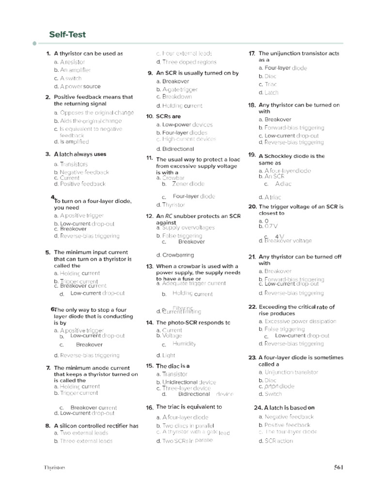 Selt Test-Thyrystor | PDF