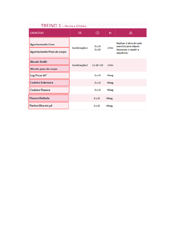 Ficha de Treino 1 | PDF