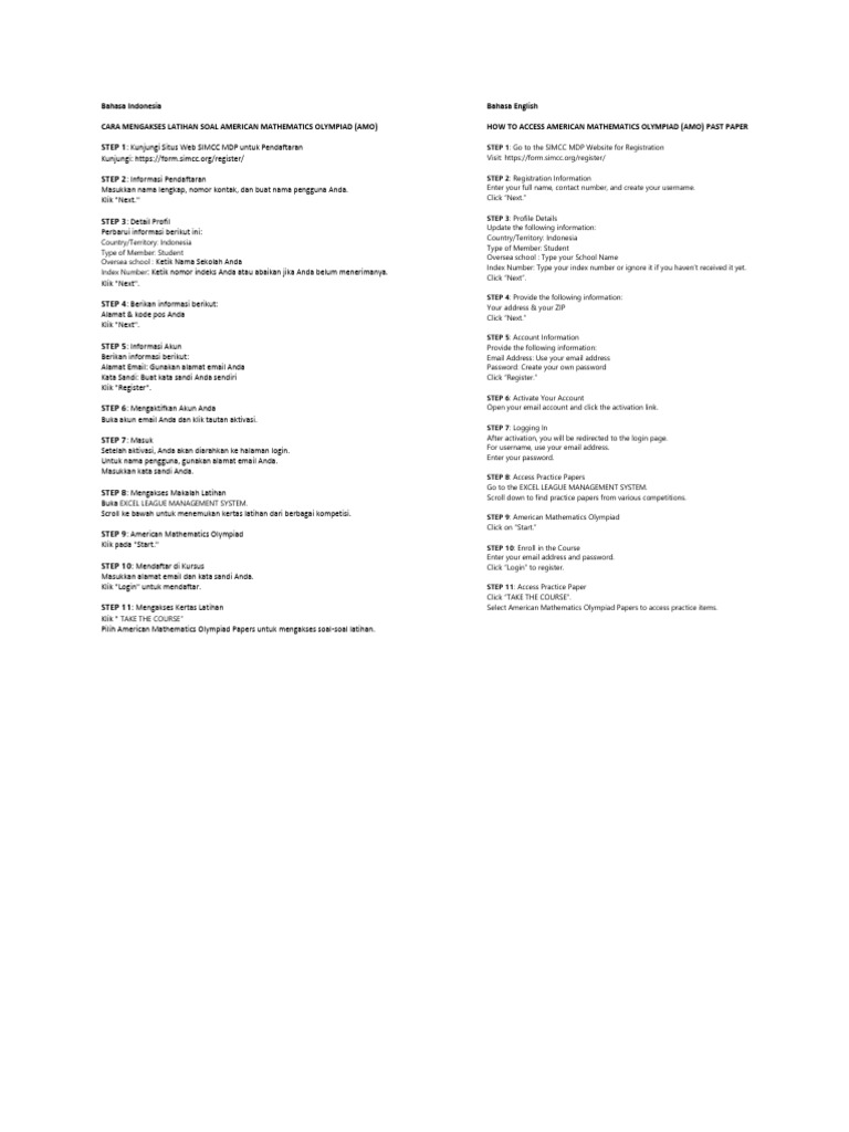 Accessing AMO Past Papers Guide | PDF