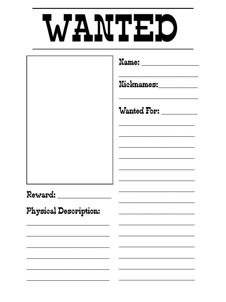 Wanted Poster PDF | PDF