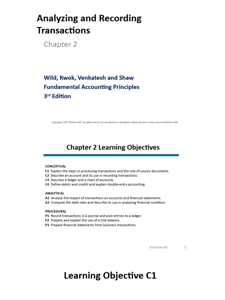 FAP 3e 2021 PPT CH 2 Analyzing and Recording Transactions | PDF ...