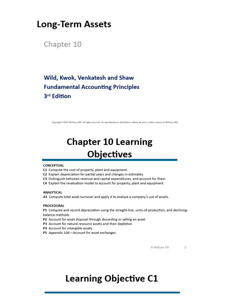 FAP 3e 2021 PPT CH 10 Long-Term Assets | PDF | Depreciation | Expense