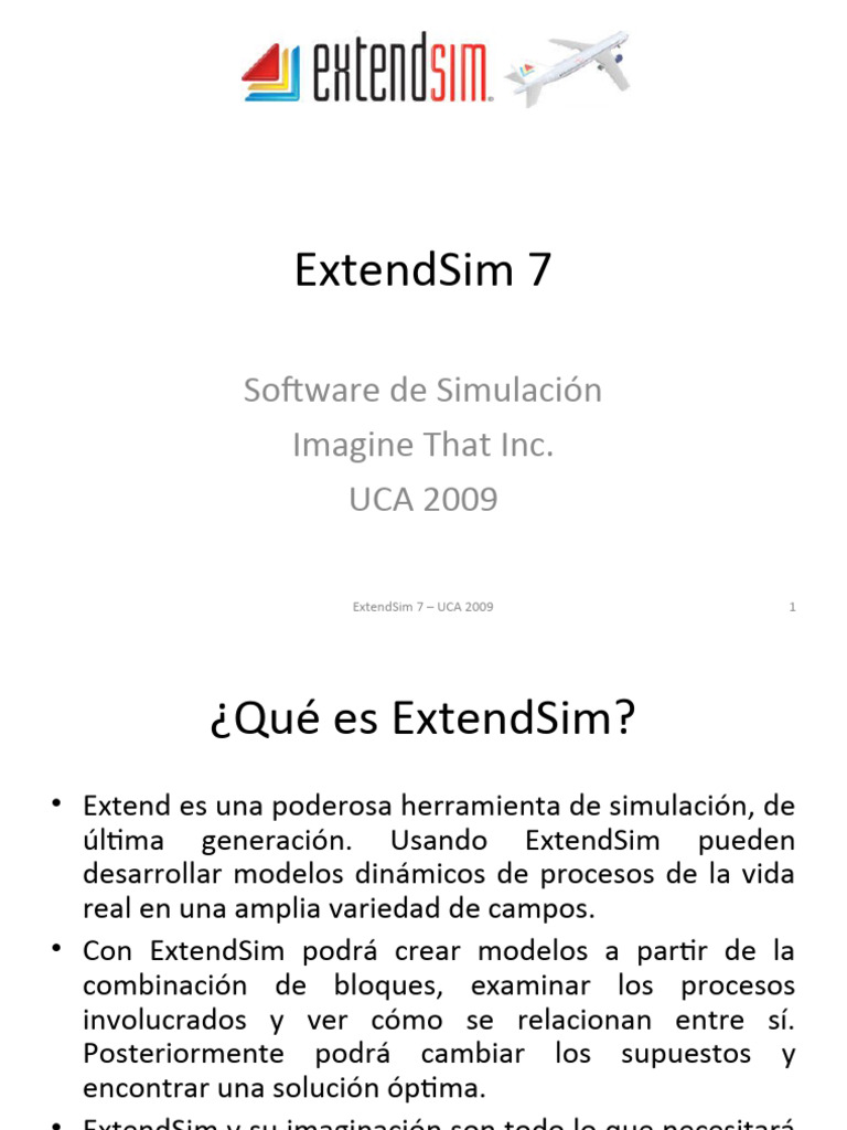 ExtendSim 7: Simulación Avanzada | PDF | Simulación | Biblioteca ...