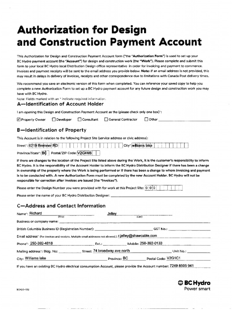 Authorization For Design | PDF