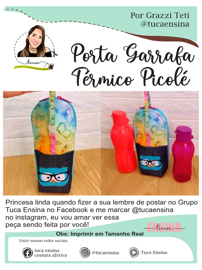 Molde Porta Garrafa Térmico Picolé | PDF