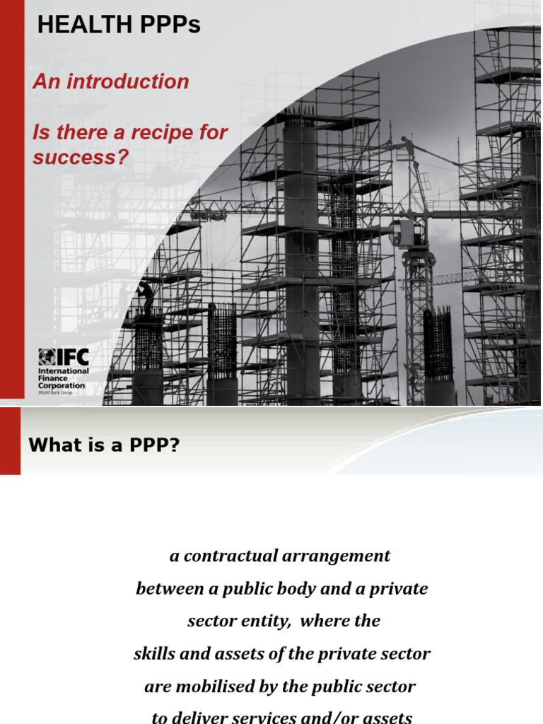 UNECE IFC Talking Points | PDF | Public–Private Partnership | Health Care