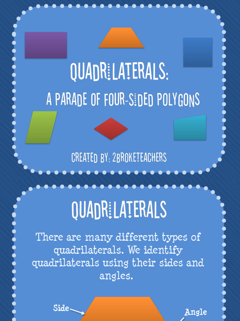 Quadrilaterals PPT | PDF | Rectangle | Geometric Shapes