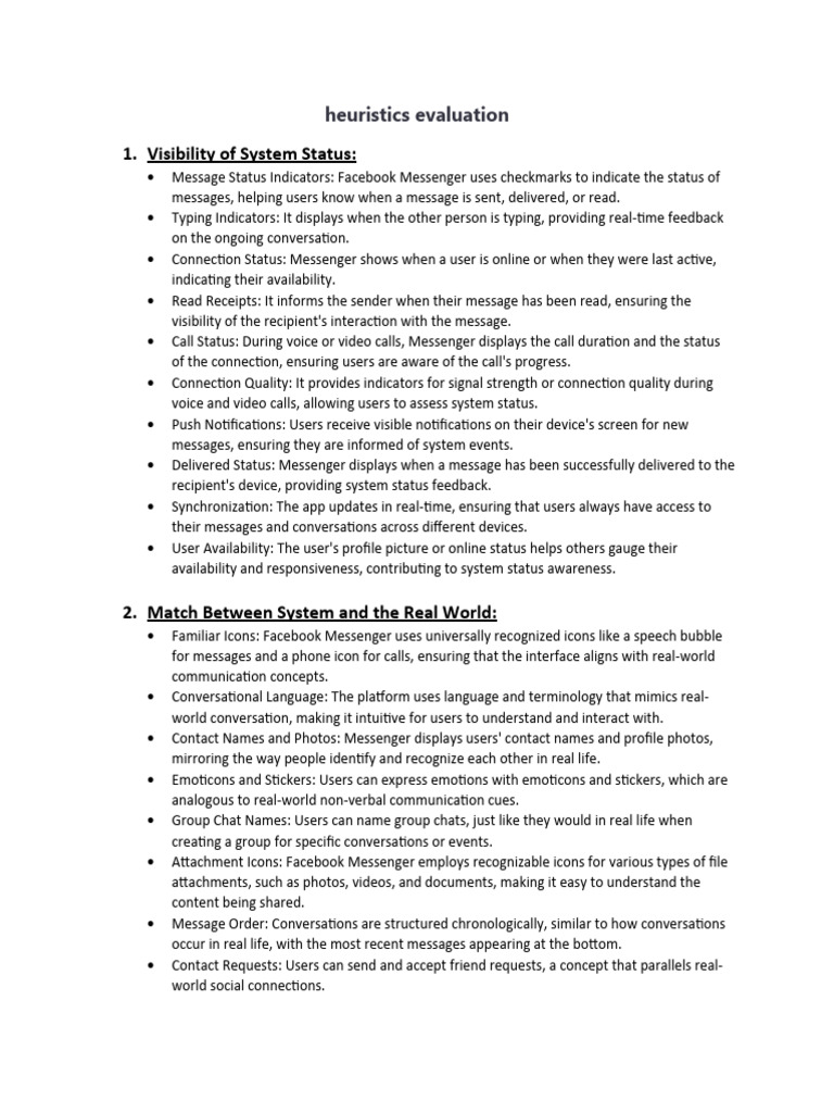 Heuristics Evaluation | Download Free PDF | Facebook | Icon (Computing)