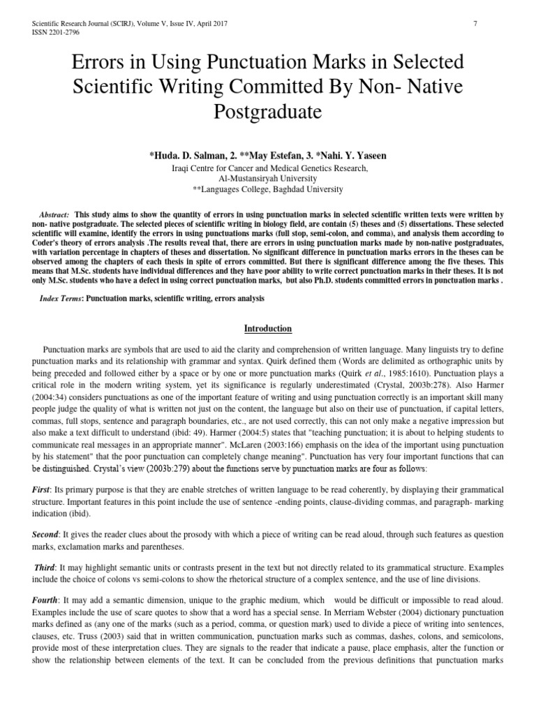 Article Punctuation | PDF