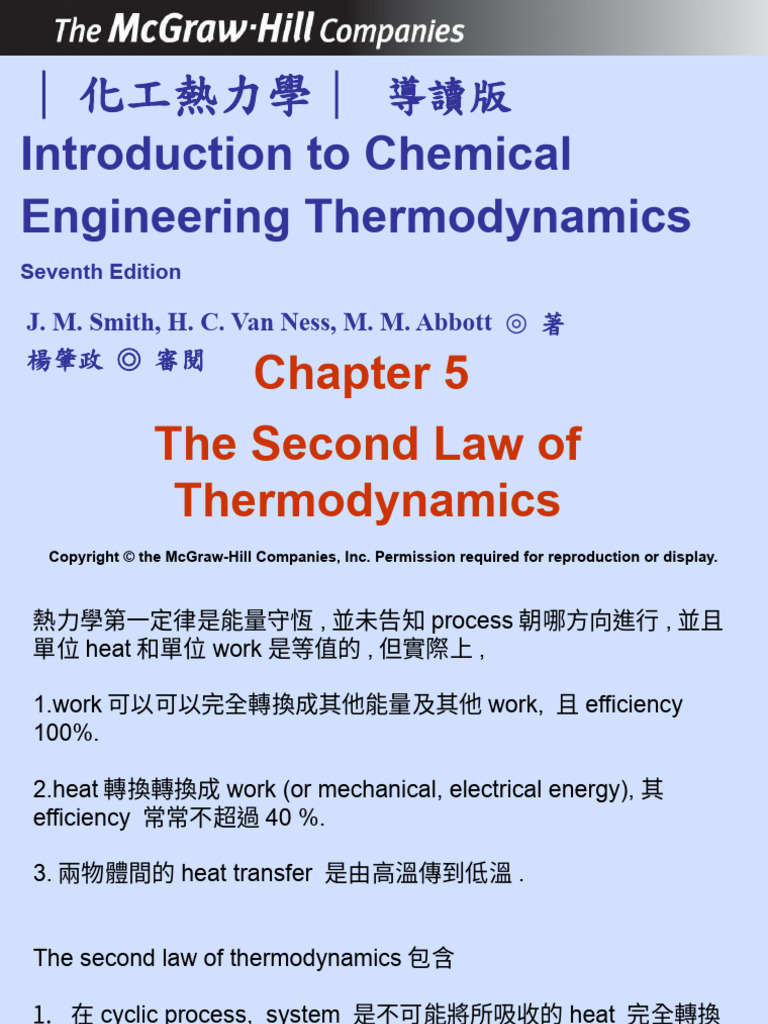 Ch05 OK | PDF | Heat | Entropy