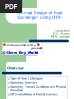 Heat Exchanger Design With HTRI Software | PDF | Heat Exchanger | Heat Transfer