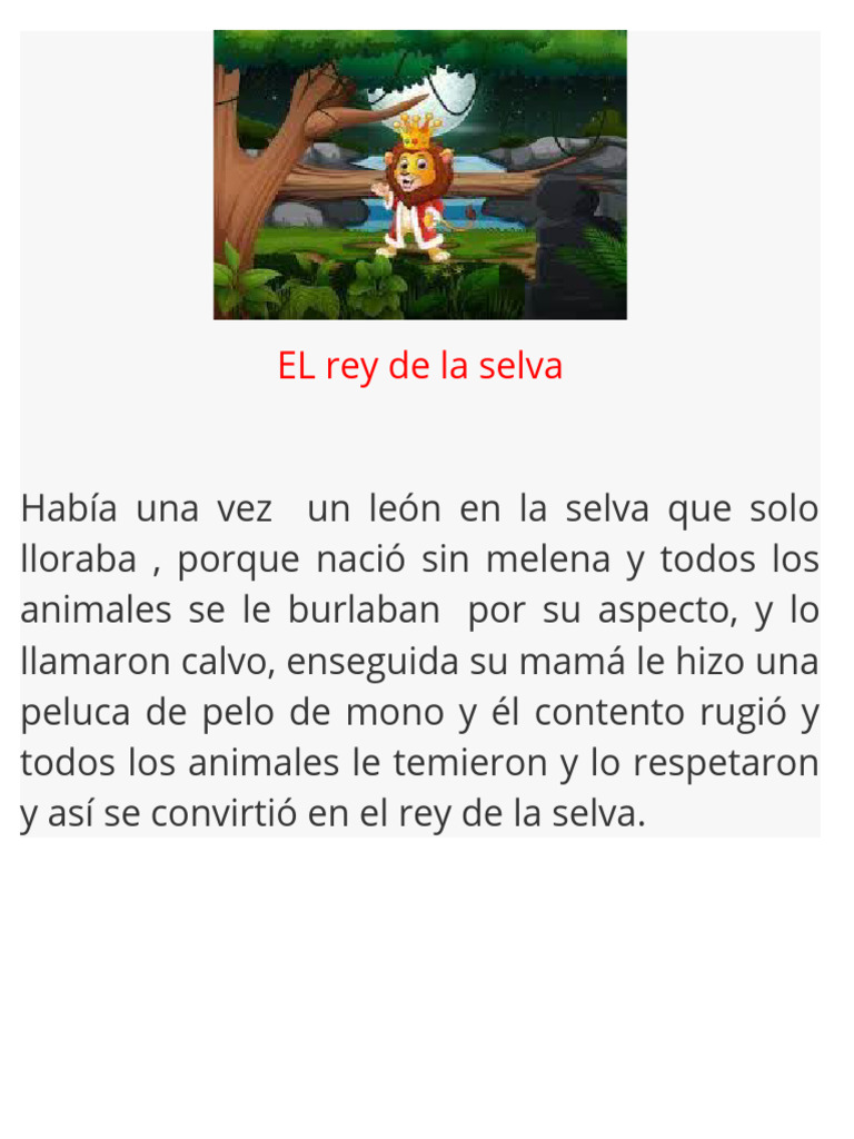 EL Rey de La Selva | PDF