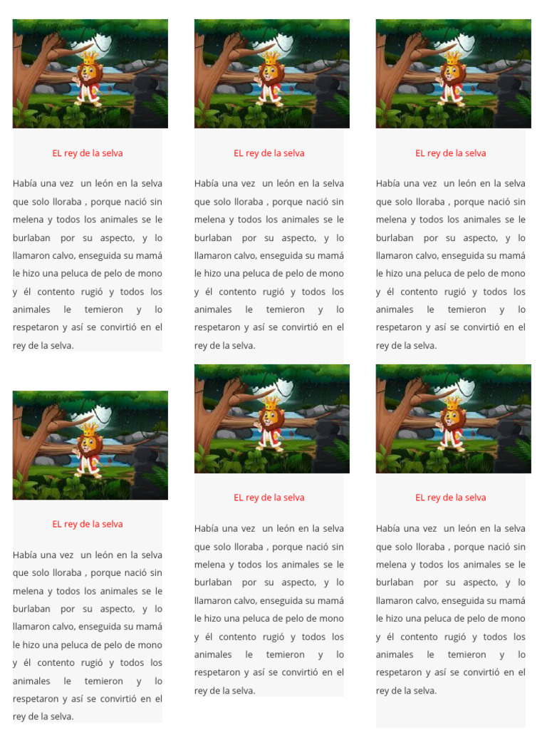 EL Rey de La Selva EL Rey de La Selva EL Rey de La Selva | PDF