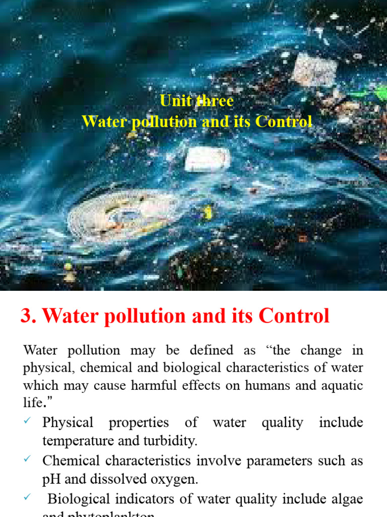 Water Pollution: Causes and Control Methods | PDF | Waste | Water Pollution