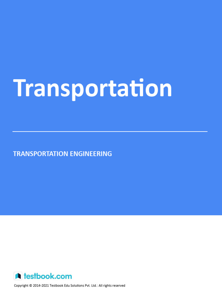 Transportation - Study Notes | PDF