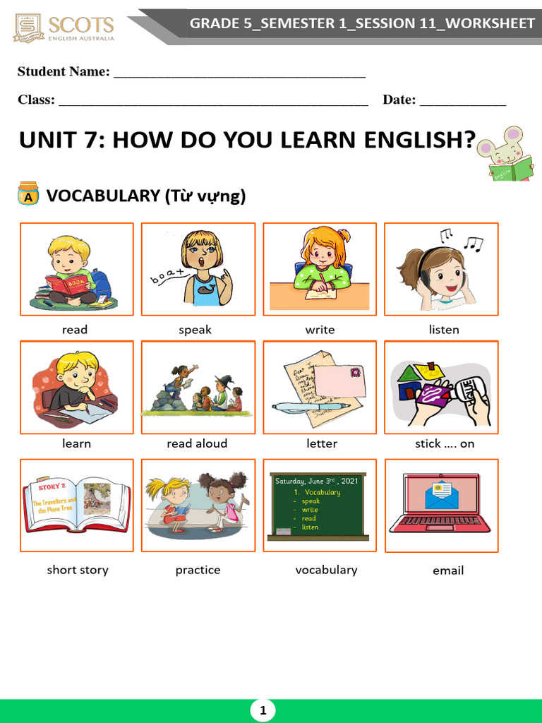 G5 U7 Ses 11 Worksheet - PDF 1694226550 | PDF | Language Arts & Discipline