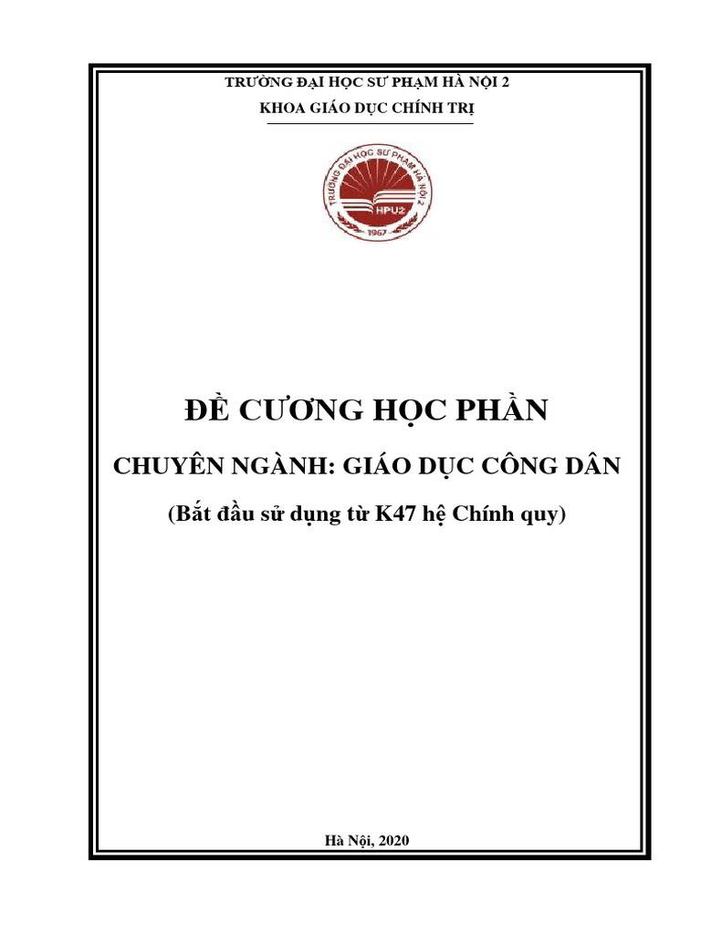 2-4 - Đề Cương Chi Tiết Học Phần CTĐT K47 | PDF