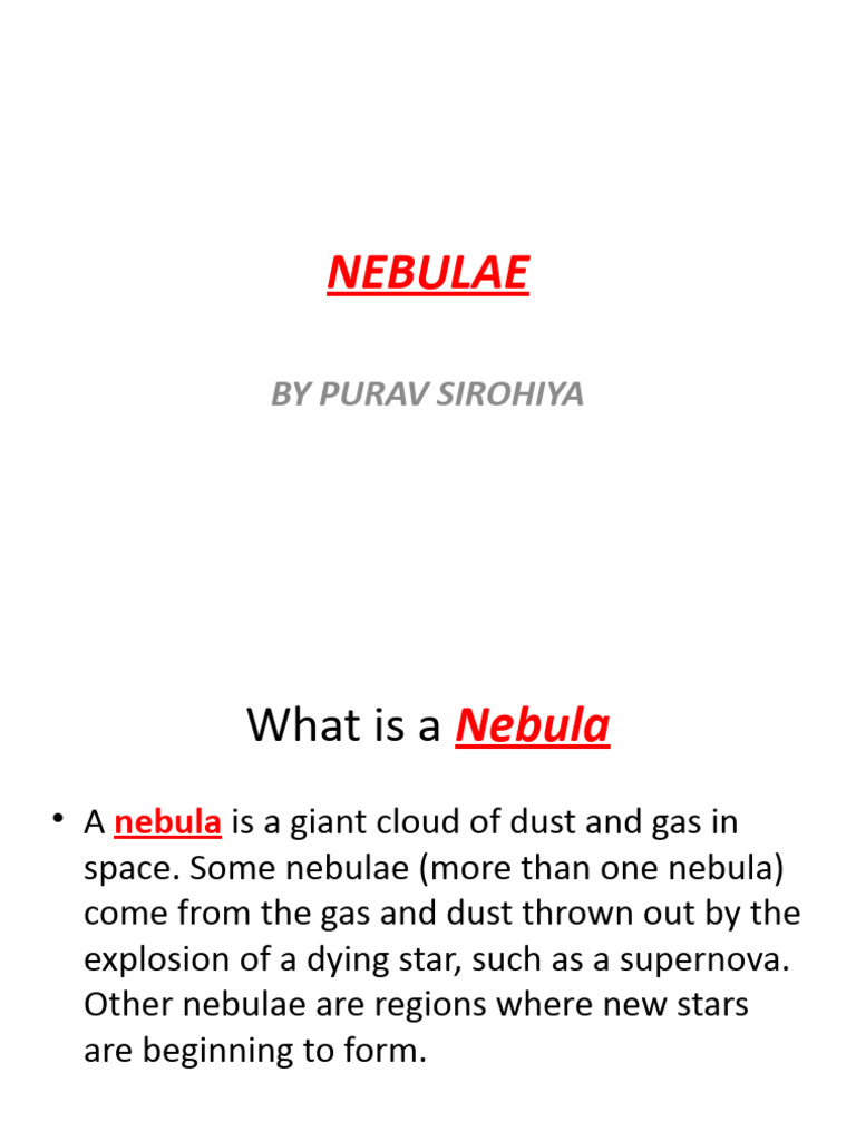 Nebulae | PDF