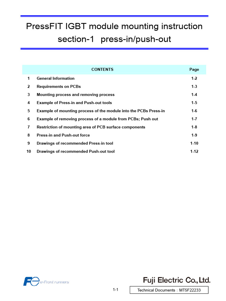 IGBT Module Mounting Instructions | PDF | Printed Circuit Board ...