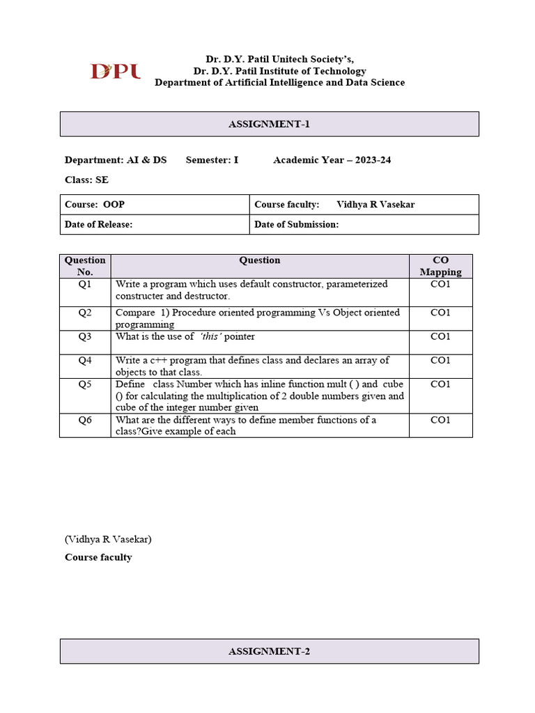 OOP Assignment 1 | PDF | C++ | Method (Computer Programming) OOP Assignment 1 | PDF | C++ | Method (Computer Programming)