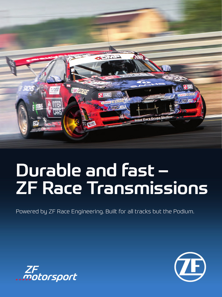 ZF RE Factsheet Motorsport-Transmissions EN 001508000203 | PDF