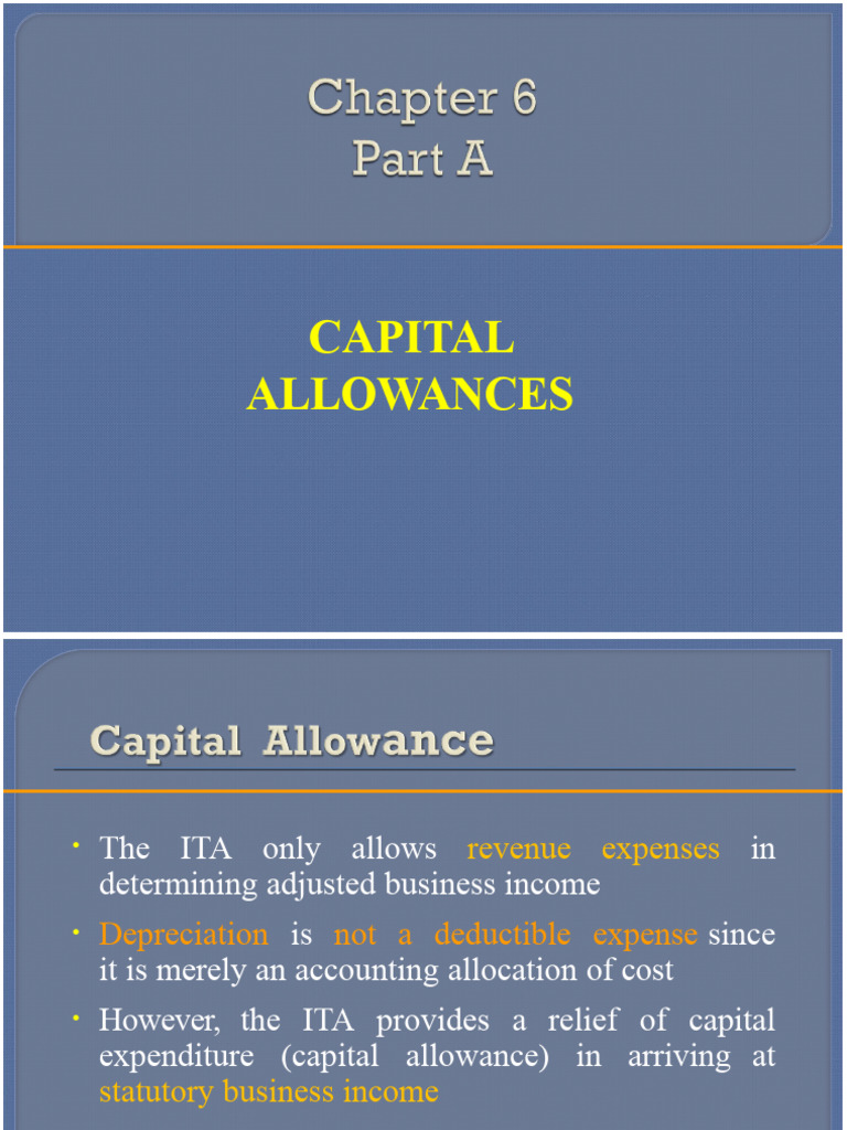 Understanding Capital Allowances | PDF