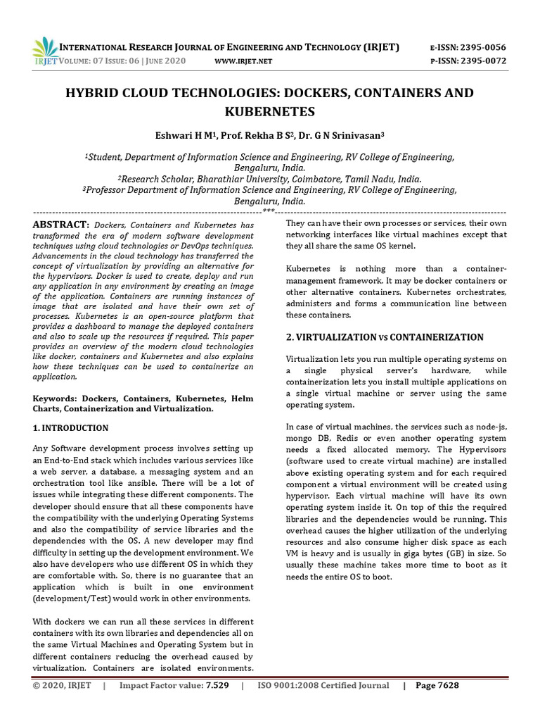 International Research Journal of Engine | PDF | Computer Cluster | Operating System
