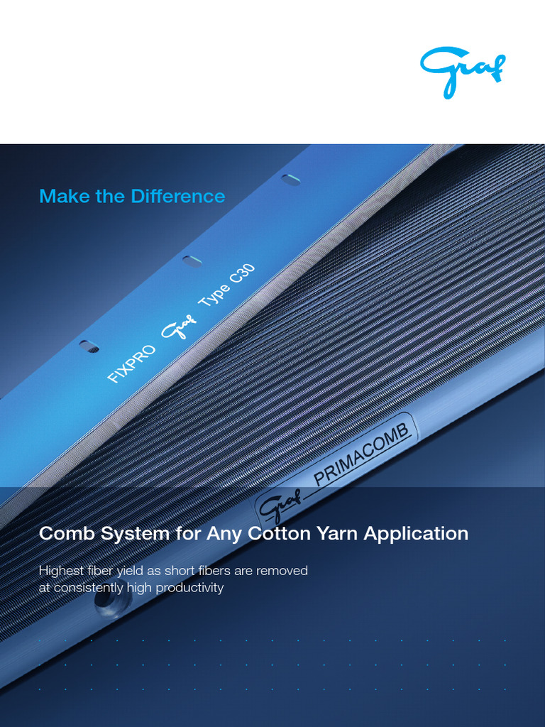 Efficient Combing Solutions for Yarn Production | PDF | Yarn | Spinning ...