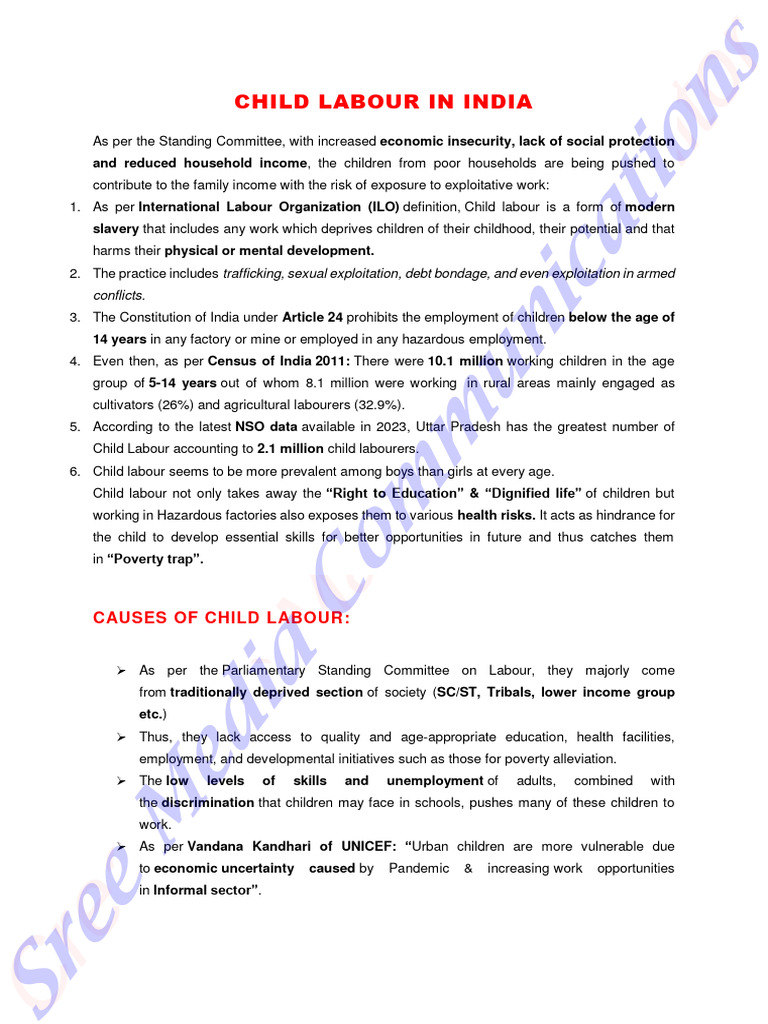 Child Labour | PDF | Child Labour | Childhood