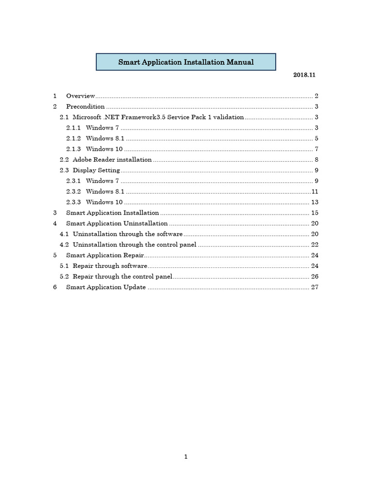 Smart Application Install Manual | PDF | Installation (Computer Programs) | Microsoft Windows