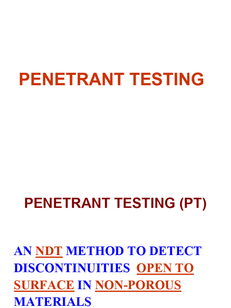 NDT-PT | PDF